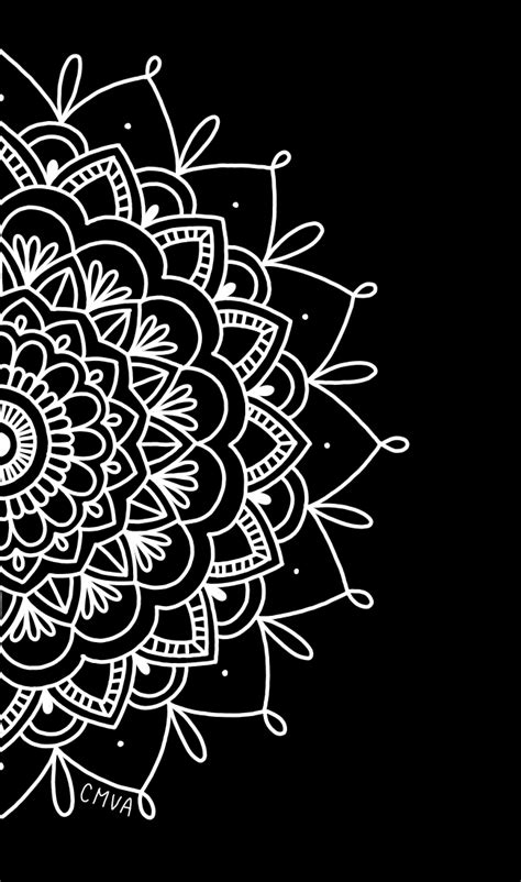 Mandala Blanco Y Negro Artofit