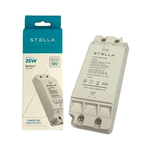 Fita Led Profissional Eco W M Ip V K Stella Fonte W
