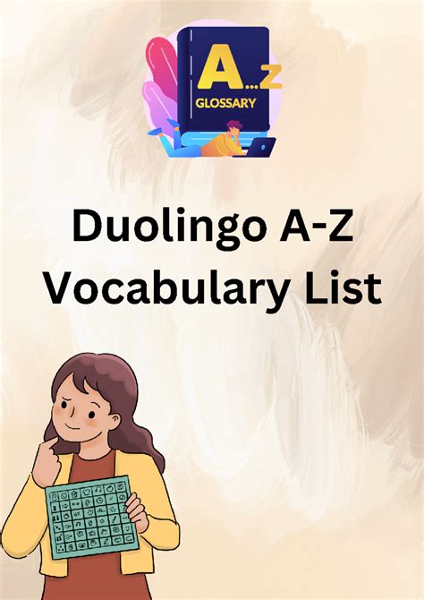 Duolingo Vocabulary List Duolingo A Z Vocabulary List Adept Very