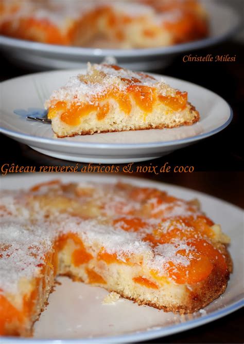 Recette de Gâteau renversé abricots et noix de coco la recette facile