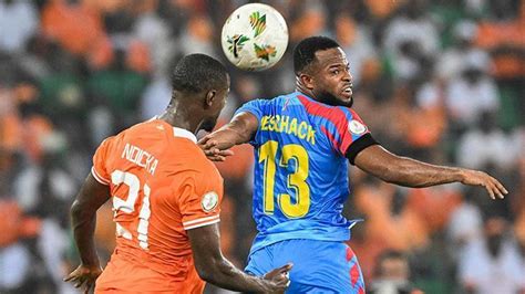 Fildişi Sahili Demokratik Kongo maçından kareler Futbol Spor