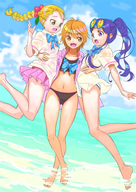 Misumi Nagisa Yukishiro Honoka And Kujou Hikari Precure And 2 More Drawn By Jjssspulse