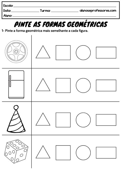 Atividades Sobre Formas Geomг Tricas Alunos E Professores NBKomputer