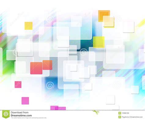 Fondo Cuadrado Colorido Abstracto De La Dimensión De Una Variable Stock