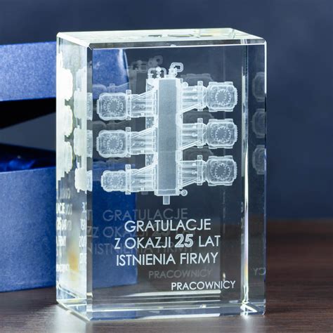 Statuetka Jubileuszowa Dla Szefa Statuetki I Zdj Cia W Krysztale Studio D