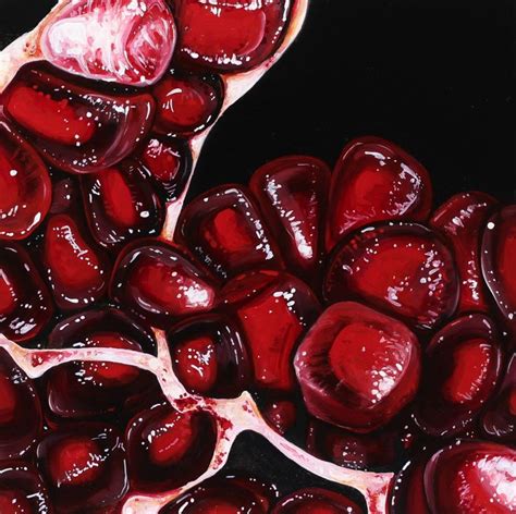 Oil Paintings Angela Faustina Fruit Painting Pomegranate Art