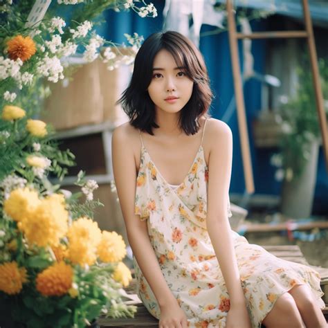 夏季爱情电影女主角照片 AI咒语网