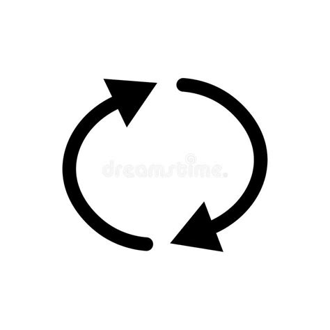Recycle Icon Reload Sign Arrow Symbol Restart Element App Button