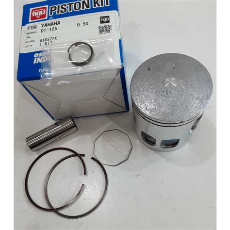 YAMAHA DT125 PISTON KIT SET TKRJ MADE IN JAPAN PISTON RING PIN CLIP