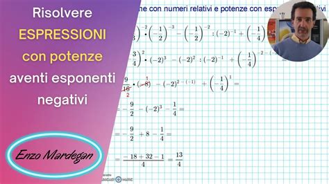 Risolvere ESPRESSIONI Con Numeri Relativi E POTENZE CON ESPONENTI