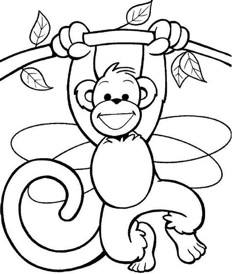 Dibujos de Monos para colorear descargar e imprimir Colorear imágenes