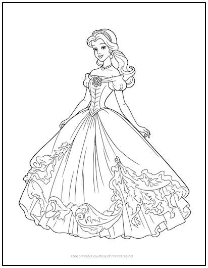Discover Newest Disney Princess Coloring Pages To Print Free