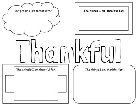 Printable Thankful Coloring Page Worksheet Digital Copy Etsy
