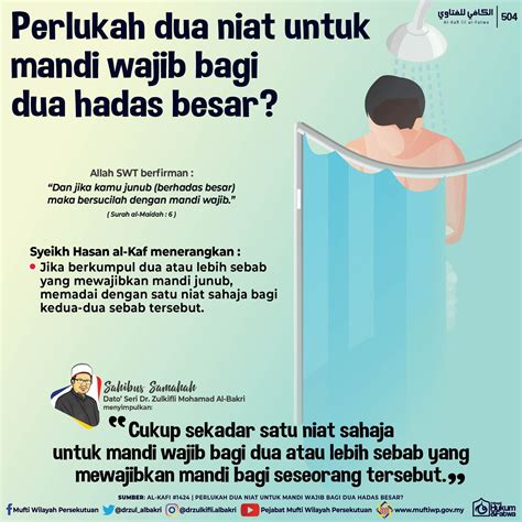 Cara Mandi Wajib Yang Betul