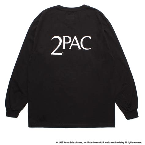 WACKO MARIA 2PAC LONG SLEEVE T SHIRTBLACK プリント長袖T 23秋冬 JONAS