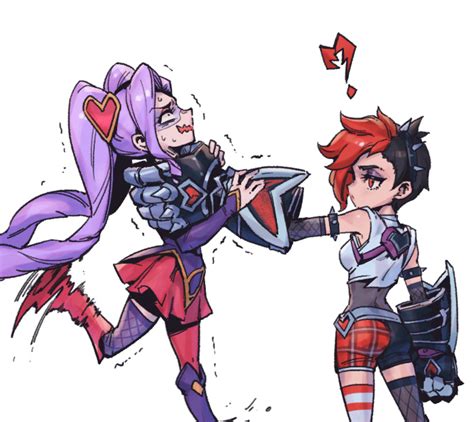 Jinx Vi Heartache Vi And Heartseeker Jinx League Of Legends Drawn
