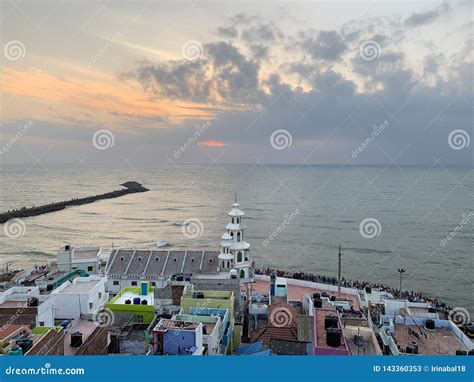 Cabo Comorin Kanyakumari Tamil Nadu De La India Bengala Occidental