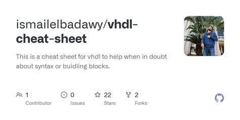 Github Ismailelbadawy Vhdl Cheat Sheet This Is A Cheat Sheet For