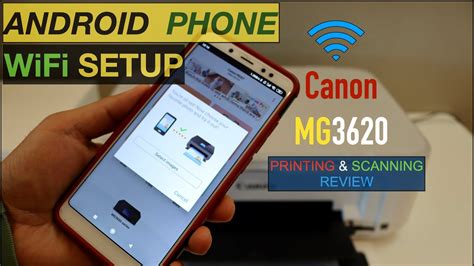 Canon PIXMA MG3620 Setup Android Phone WiFi SetUp Scanning Printing
