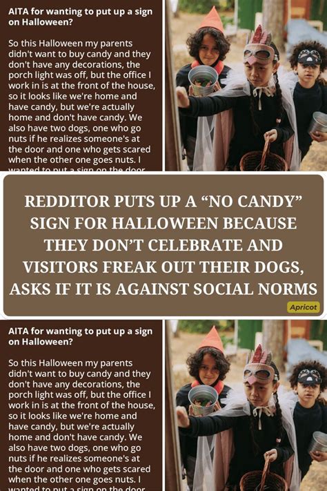 Redditor Puts Up A No Candy” Sign For Halloween Because They Dont Celebrate And Visitors Freak