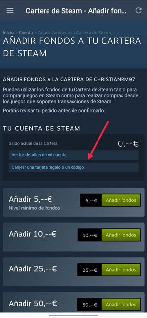 Tienes la app de Steam Así se canjean los códigos en ella