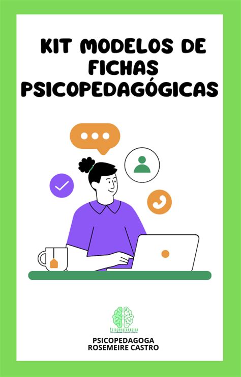 Kit Modelos fichas psicopedagógicas Psico Neuro Ensina