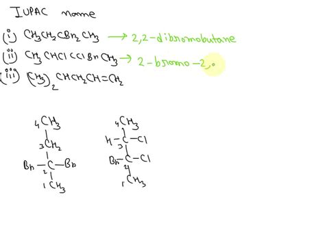 Give The Complete IUPAC Name For Each Of The Following Compounds A