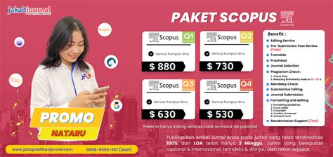 Jasa Publikasi Jurnal Scopus Sinta DOAJ 100 Artikel Terbit