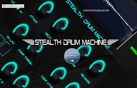 鼓机 Vip Soundlab Stealth Drum Machine KONTAKT MASCHINE WAV 鼓 打击乐音源