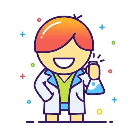 Ilustración del químico Vector Premium