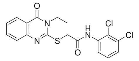 N 2 3 DICHLORO PH 2 3 ET 4 OXO 3 4 DIHYDRO QUINAZOLIN 2 YLSULFANYL