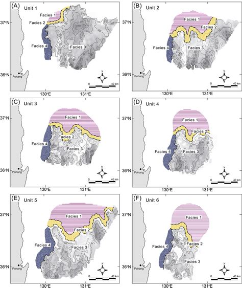 A To I Spatial Distribution Maps Of The Seismic Facies Of Seismic