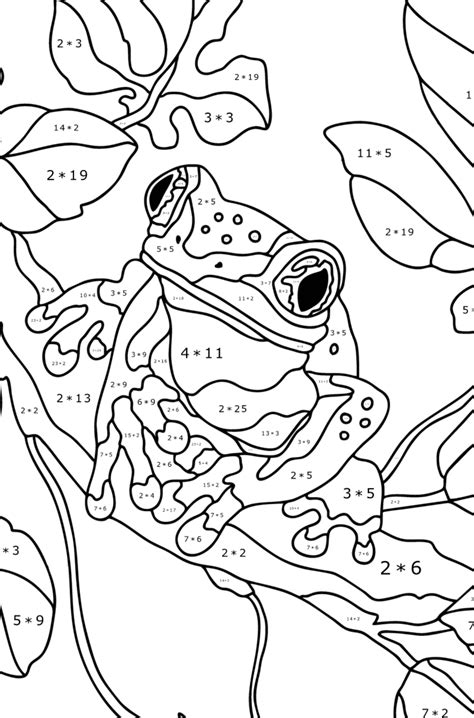 Poison Dart Frog Coloring Page