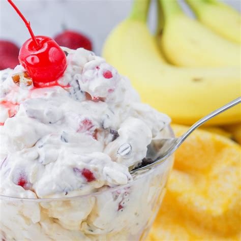 Banana Split Fluff Salad Dessert