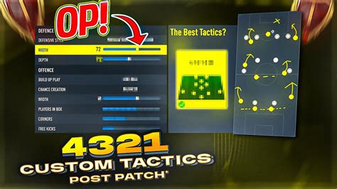 THE BEST POST PATCH RANK 1 CUSTOM TACTICS AND INSTRUCTIONS FIFA