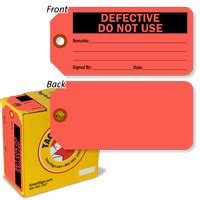 Yellow Self Laminating Blank Inspection Tag Sku Tg Yw
