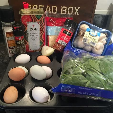 Spinach Mushroom Muffin Tin Mini Frittatas