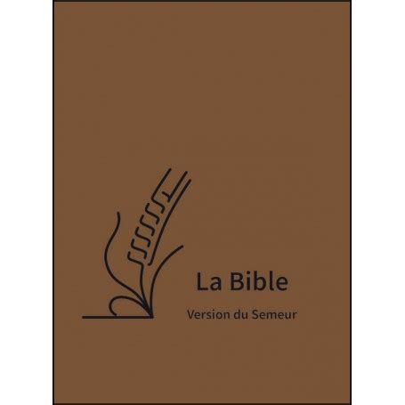 Bible Semeur 2015 Compact Semi Souple Textile Marron
