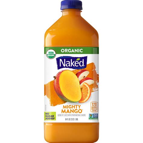 Naked Organic Mighty Mango 100 Juice Blend SmartLabel