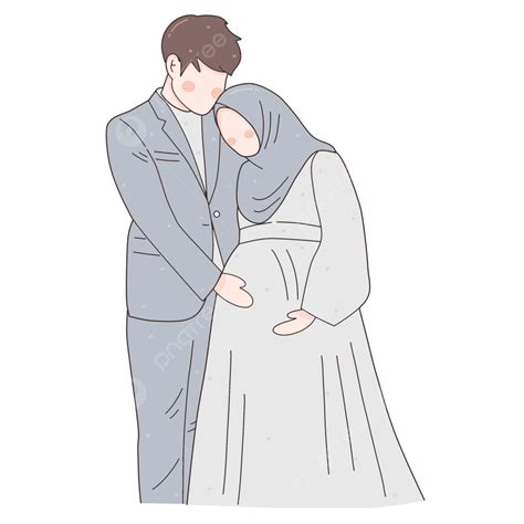 Gambar Ibu Muslim Hamil Png Vektor Psd Dan Clipart Dengan Background