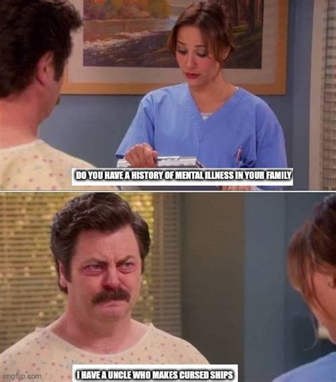 Ron Swanson Mental Illness Imgflip