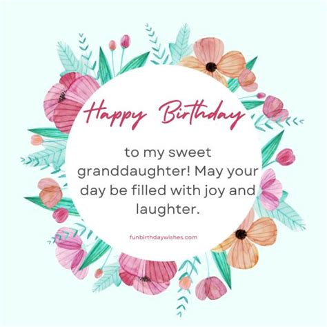 Th Birthday Wishes For Granddaughter