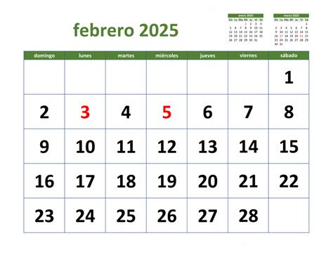 Calendario Febrero 2025 de México WikiDates org