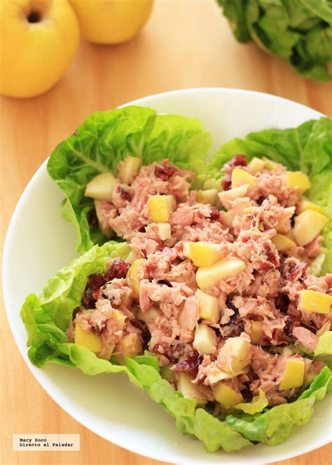 Ensalada De At N Con Manzana Y Ar Ndanos Receta