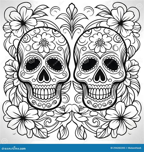 Human Skulls On White Background Design Elements For Logo Label