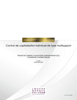 Remplissable En Ligne Qu Est Ce Qu Un Contrat De Capitalisation Fax