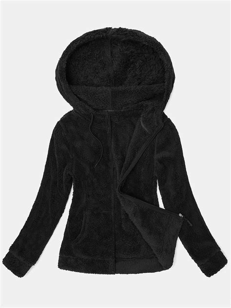 Bluza Damska Rozpinana Z Kapturem Czarna Ozonee Js Hh Ozonee