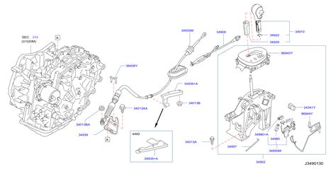 Nissan Frontier Bracket Cable Mounting Cvt Engine Transmission