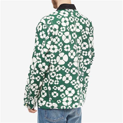 Marni X Carhartt WIP Floral Work Jacket Forest Green END