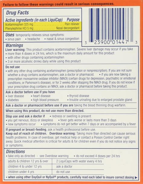 Vicks Dayquil Sinex Daytime Sinus Relief Liquicaps 24 Count Fast